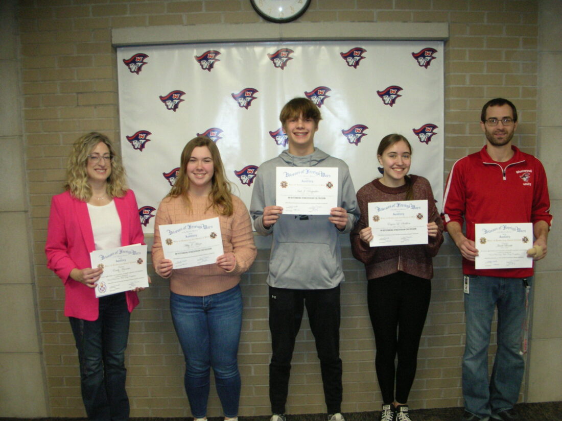 WHS Voice of Democracy winners saluted | News, Sports, Jobs - The ...